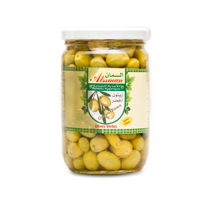 Al Samman, Salkini Green Olives, Syria, 12x1kg - Tema Fine Foods